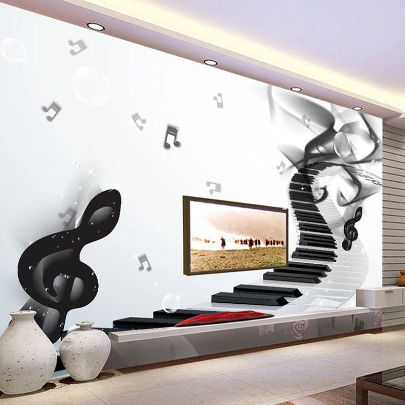3D Musical Note Wallpaper - Artistic Pod