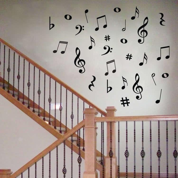 Musical Notes Wall Stickers - Artistic Pod