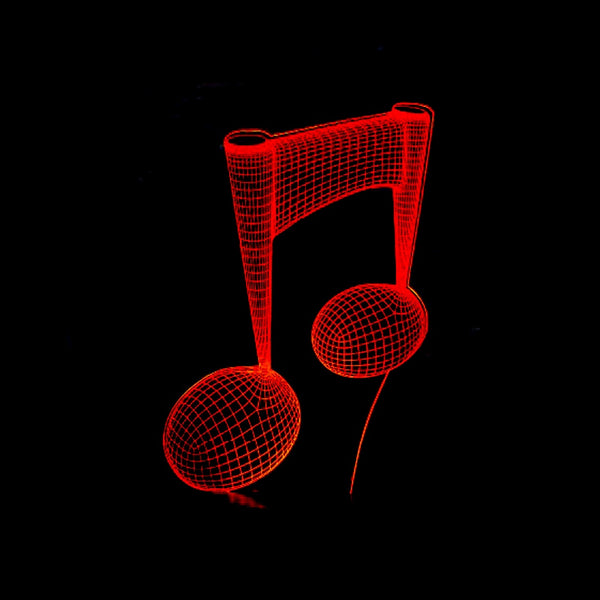 Novelty Music 3D Lamp - Artistic Pod
