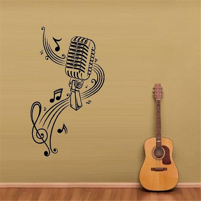 Music Notes Vinyl Wall Sticker - Artistic Pod