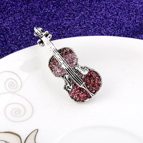Exquisite Retro Violin Brooch - Artistic Pod