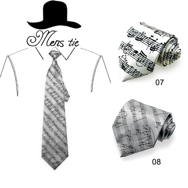 Novelty Music Note Tie - Artistic Pod