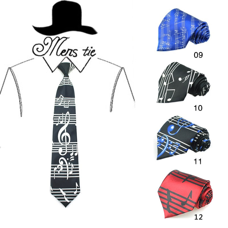 Novelty Music Note Tie - Artistic Pod