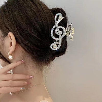 Elegant Music Note Shape Hair Clip - Artistic Pod
