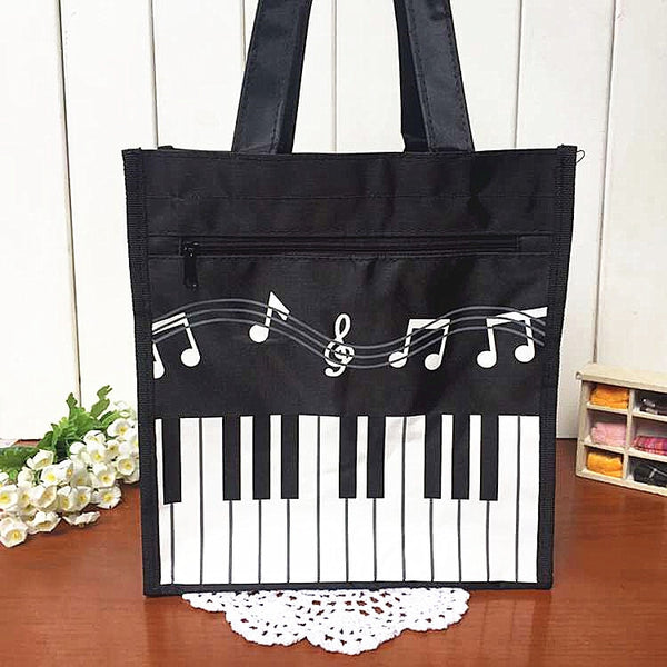 Piano Music Note Shopping Bag - Artistic Pod