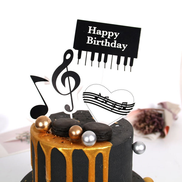 Music Birthday Cake Toppers - Artistic Pod