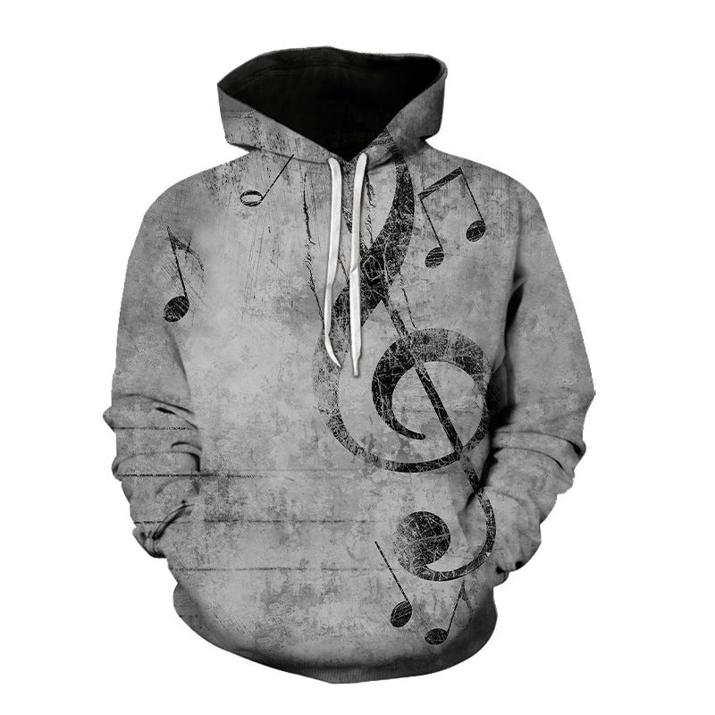 Treble Clef Vintage Style Hoodie - Artistic Pod