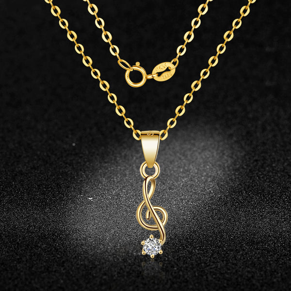 Musical Notation Pendant Necklace - Artistic Pod