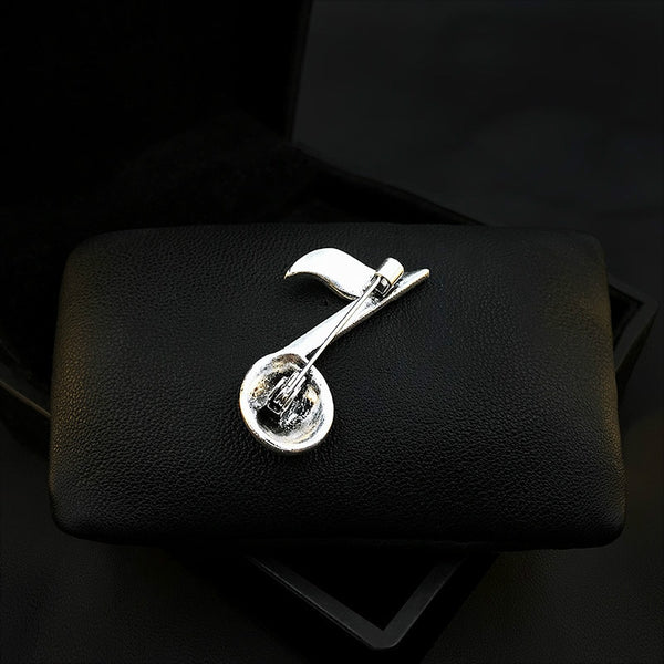 Retro Music Notes Brooch - Artistic Pod