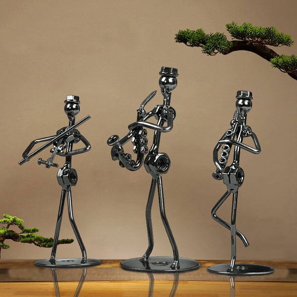 Metal Musician Figurine - Artistic Pod