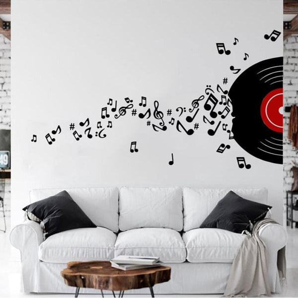 Music Notes Vinyl Wall Sticker - Artistic Pod