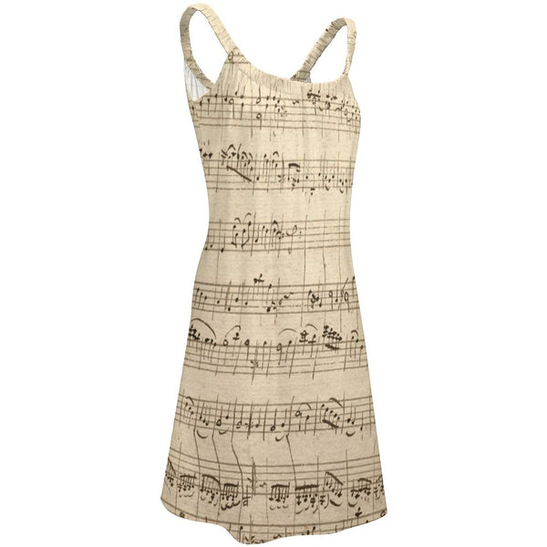 Music Notes One-Piece Dress - Artistic Pod