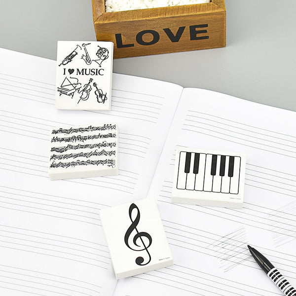 Music Mini Rubber Eraser - Artistic Pod