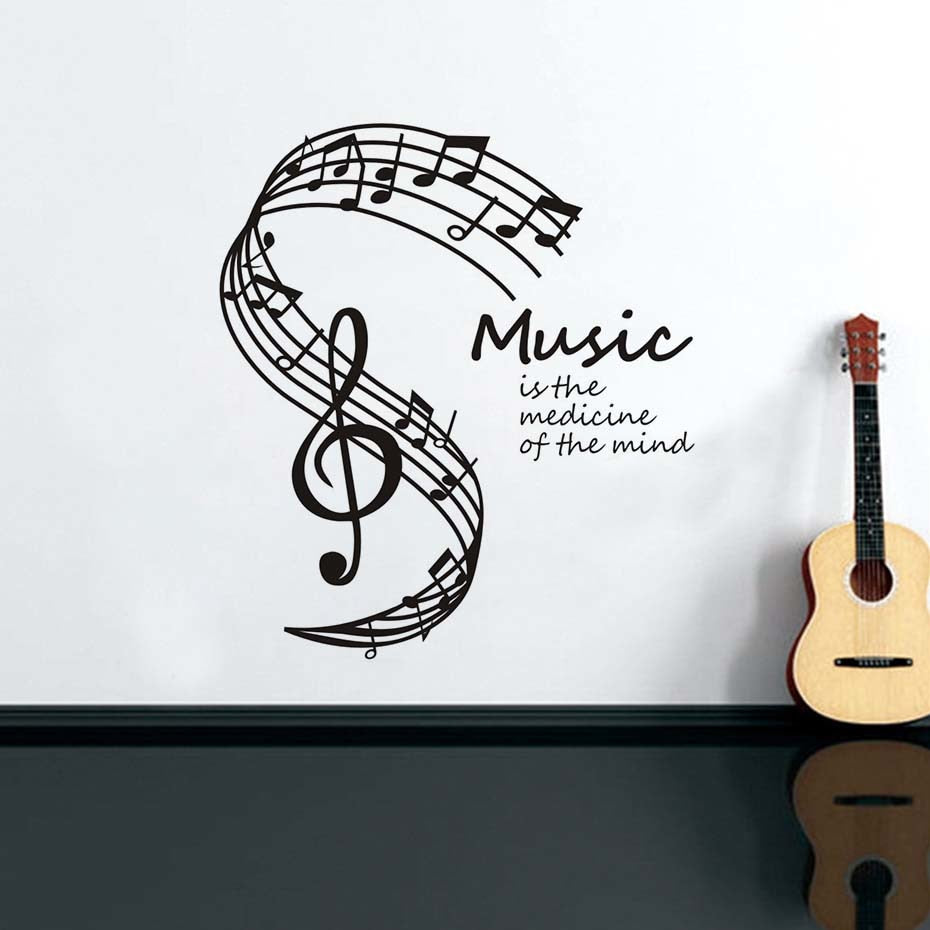 Music Notes Vinyl Wall Sticker - Artistic Pod