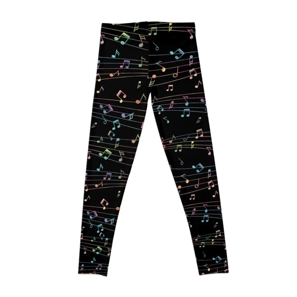 Colorful Music Notes Leggings - Artistic Pod