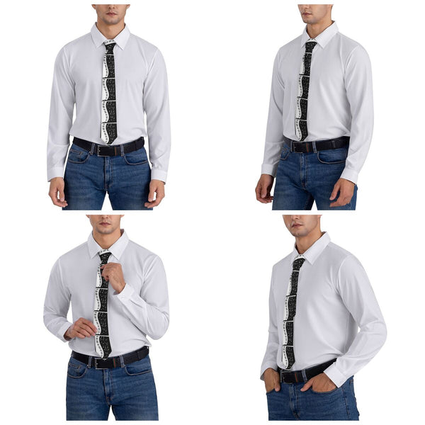 Music Note And Piano Key Tie - Artistic Pod