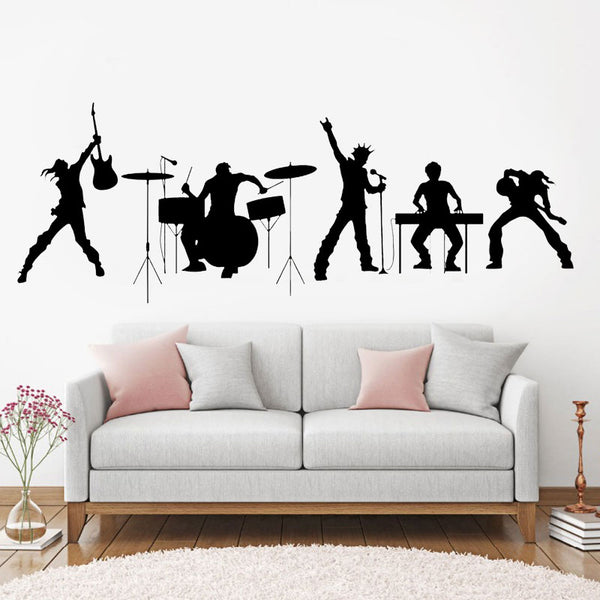 Music Rock Band Wall Sticker - Artistic Pod