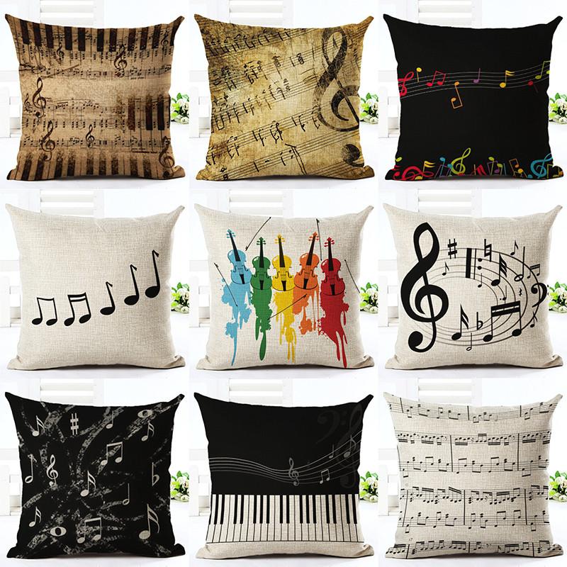 Music Score Series Cushion Pillow Case - Artistic Pod