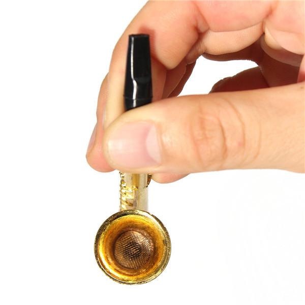 Small Saxophone Portable Smoking Pipes Metal - Artistic Pod