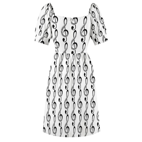 Treble Clef Music Note Dress - Artistic Pod