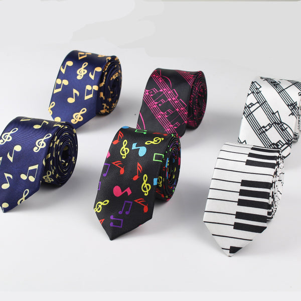 Music Notes Mens Tie Collection - Artistic Pod