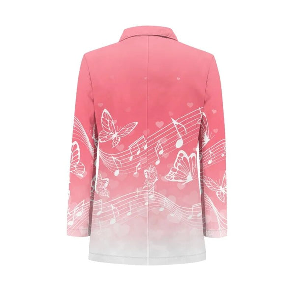 Music Note Piano Elegant Jacket - Artistic Pod
