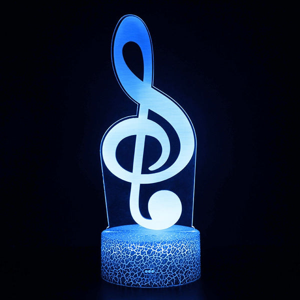 Treble Clef Shape Night Light - Artistic Pod