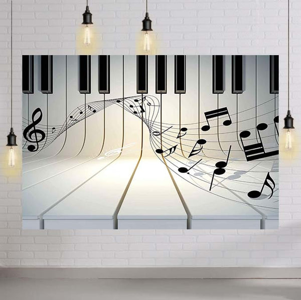 Piano Music Theme Backdrop - Artistic Pod