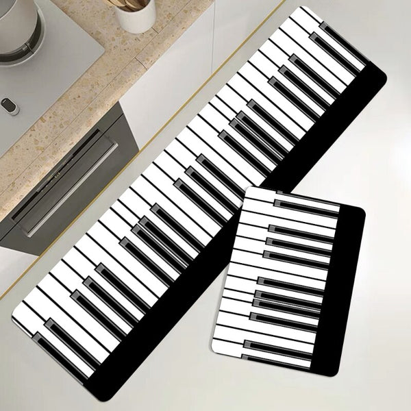 Piano Key Kitchen Carpet - Artistic Pod