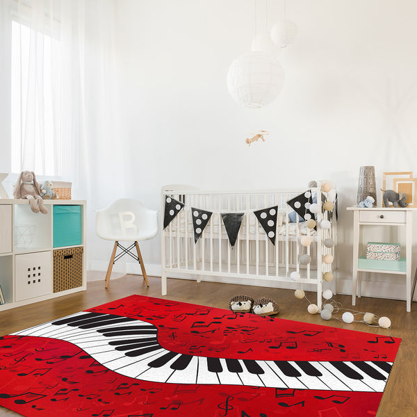Piano Music Notes Rug - Artistic Pod