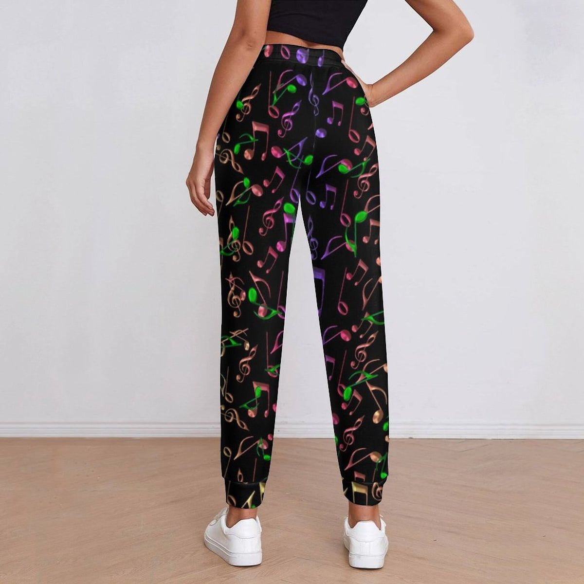 Music Note Baggy Pants - Artistic Pod