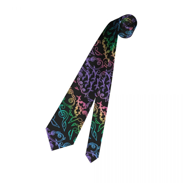 Music Note Pattern Tie - Artistic Pod