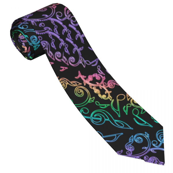 Music Note Pattern Tie - Artistic Pod