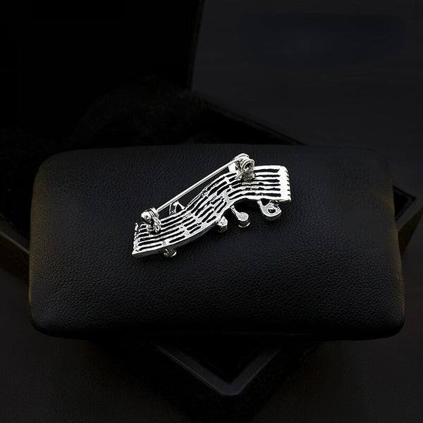Retro Musical Note Brooch - Artistic Pod
