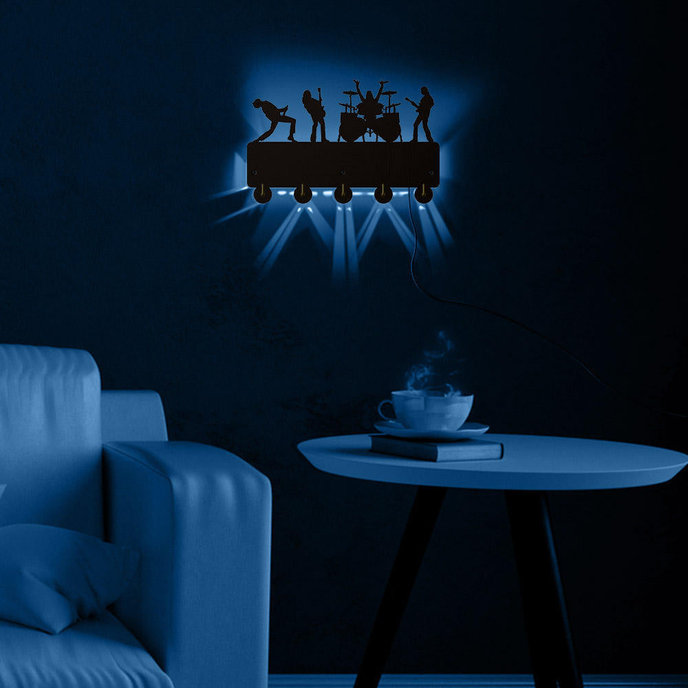 Rock Band Decor LED Hook - Artistic Pod
