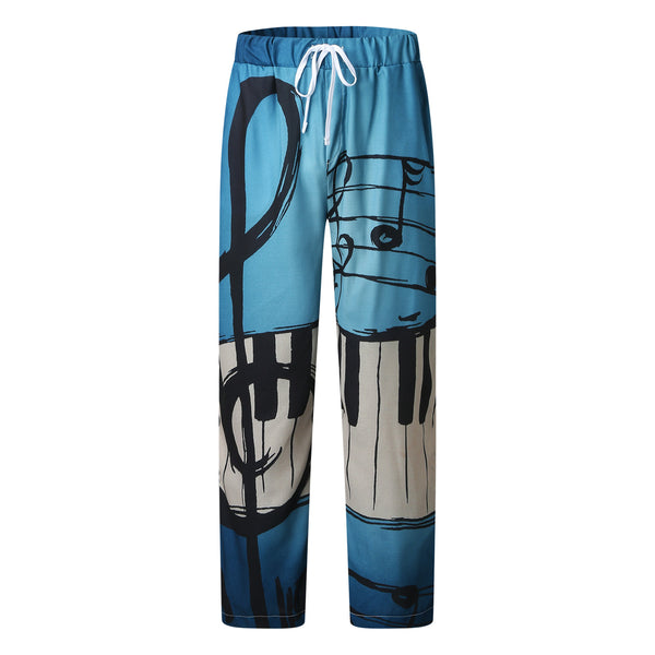 Music Notes Jogger Trousers - Artistic Pod
