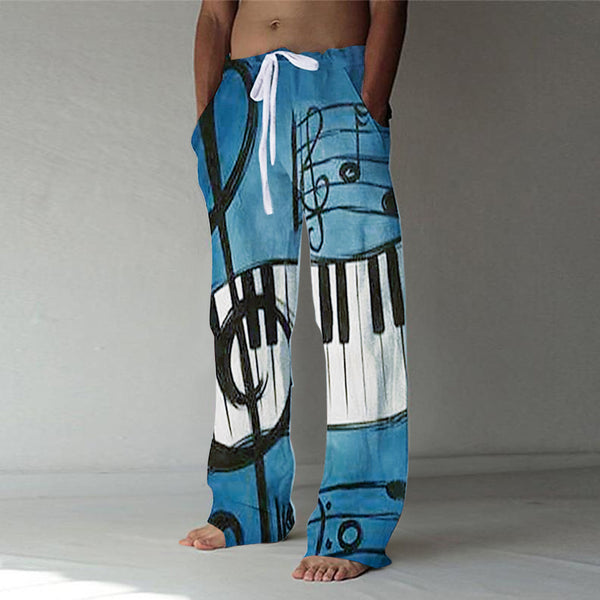 Music Notes Jogger Trousers - Artistic Pod