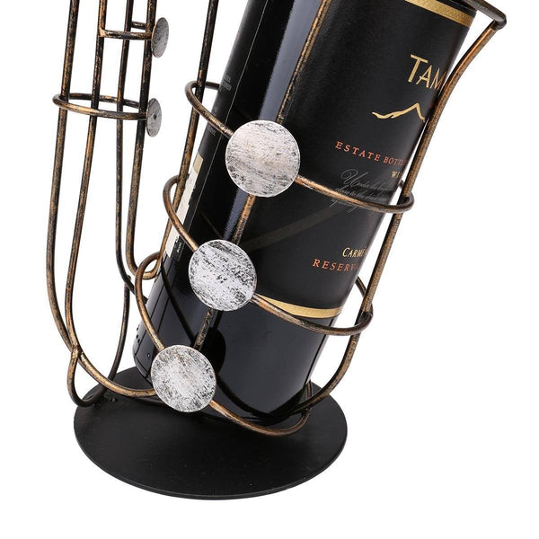 Fantastic Metal Saxophones Wine Rack - Artistic Pod