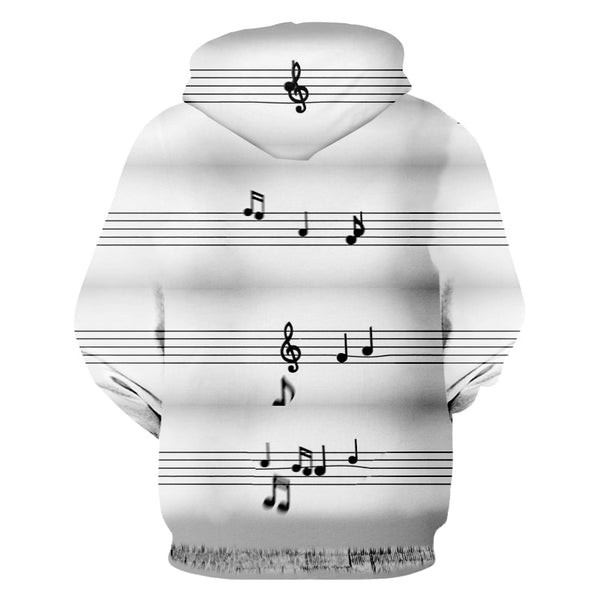 Winter Musical Note Hoodie - Artistic Pod