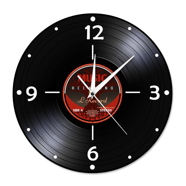 Vintage Vinyl Music Record Wall Clock - Artistic Pod