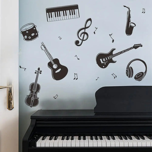 Musical Instruments Wall Sticker Set - Artistic Pod