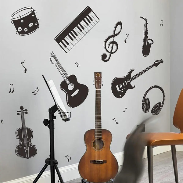 Musical Instruments Wall Sticker Set - Artistic Pod