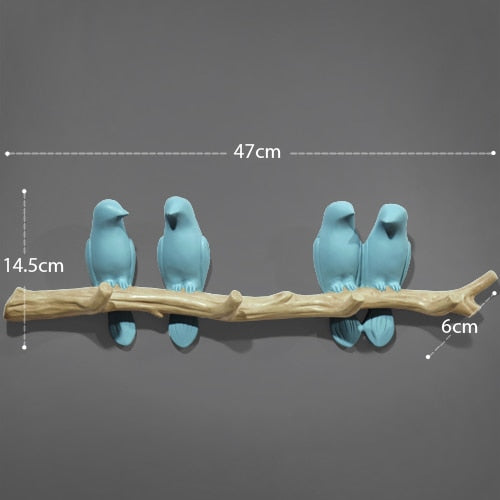 Resin Bird Wall Decor Hanger - Artistic Pod