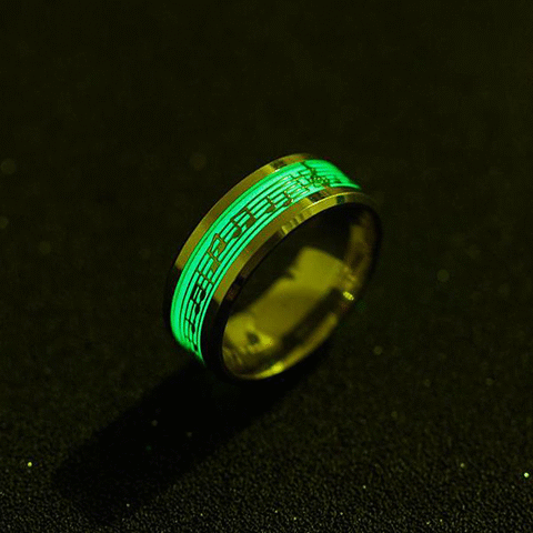 Glow In The Dark Music Ring - Artistic Pod