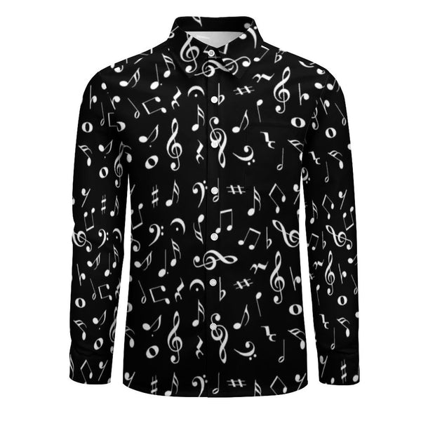 Music Note Blouse Shirts - Artistic Pod