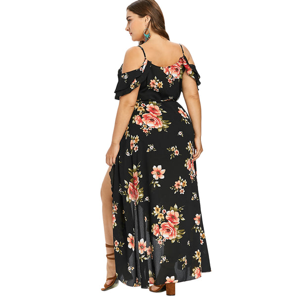 Summer Floral Plus Size Dress - Artistic Pod