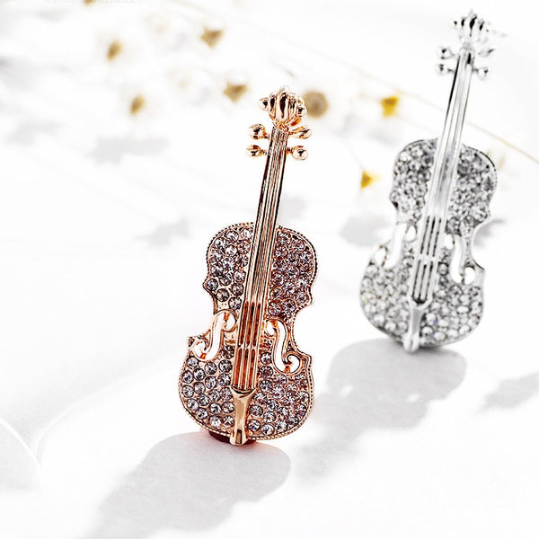 Fashion Violin Brooch - Artistic Pod