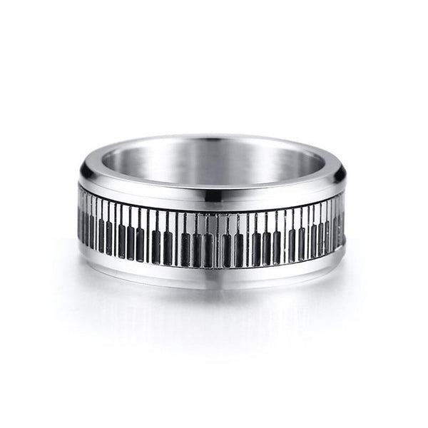Rotatable Piano Key Ring - Artistic Pod