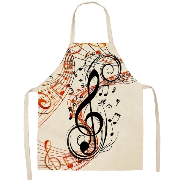 Music Notes Apron - Artistic Pod