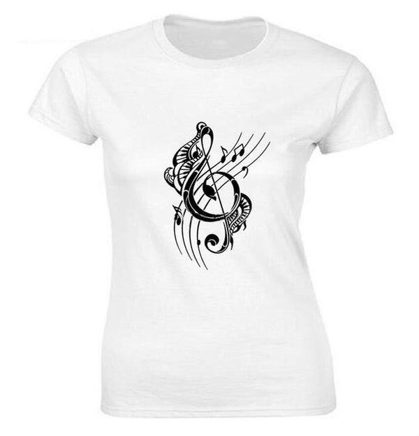 Musical Note Casual T-shirts - Artistic Pod